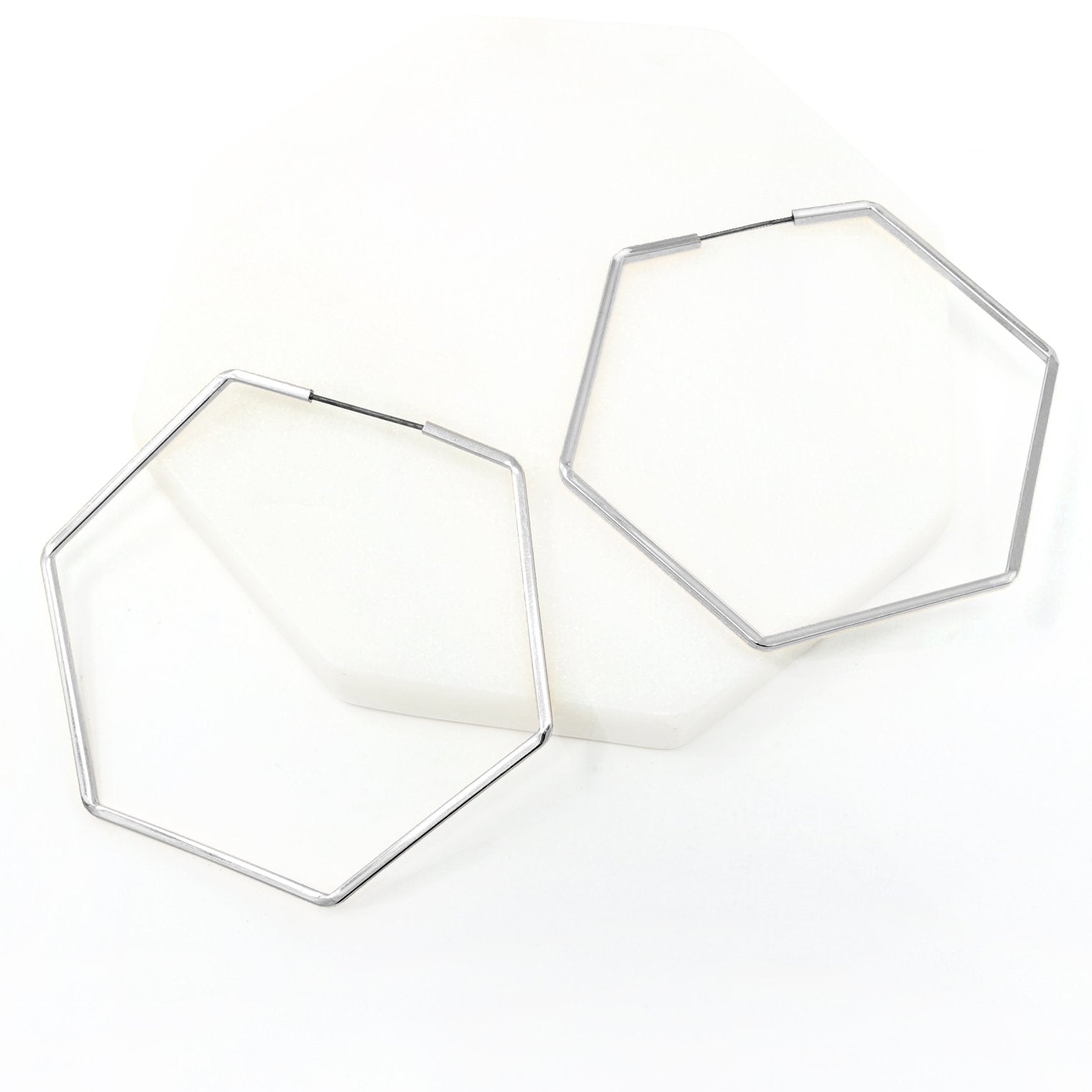 Lightweight Hexagon Hoops – Bauble Sky